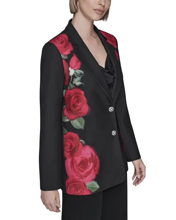 Karl Lagerfeld Paris Floral Print Blazer