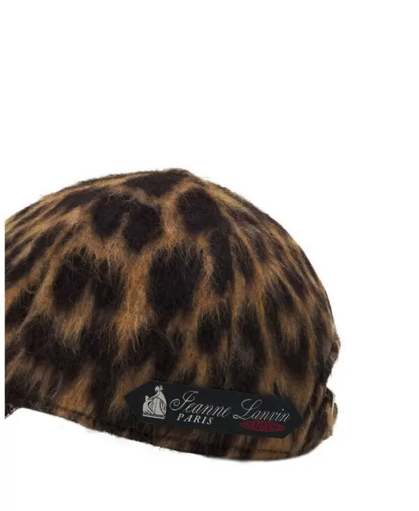 LANVIN Printed Cap - Leopard