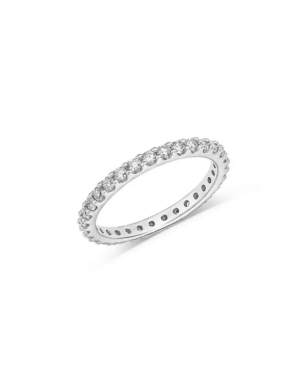 Bloomingdale'S Diamond Eternity Band In 14k 0.75 Tcw - White Gold