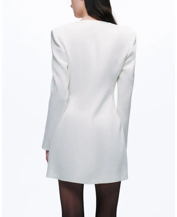nocturne padded shoulder mini dress NOCTURNE Women's Padded Shoulder Mini Dress