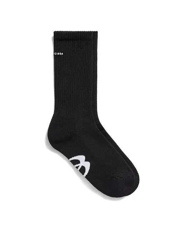 Balenciaga Unity Sports Icon Socks - Black/white