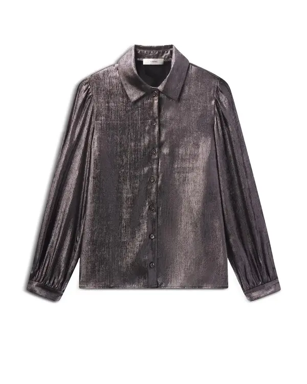FRAME The Shiny Staple Blouse