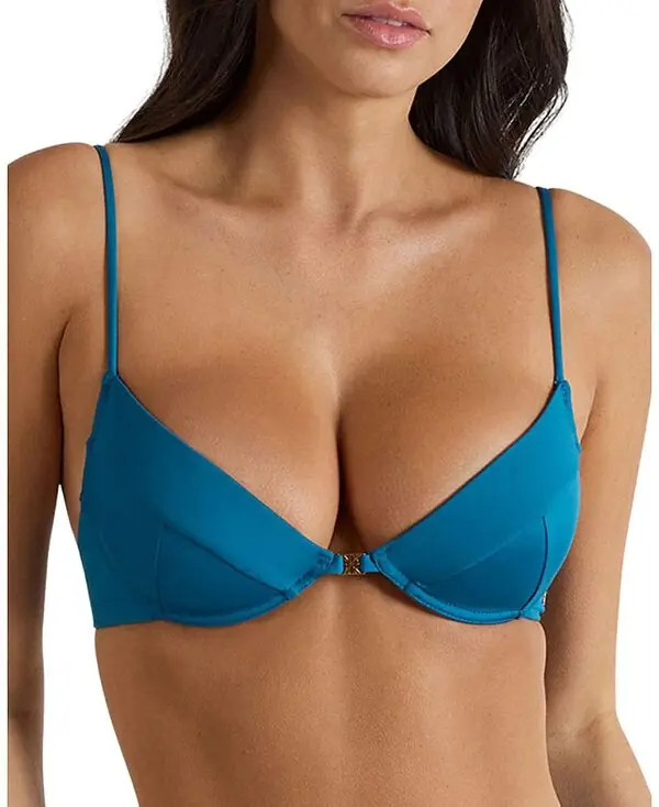 Kiki De Montparnasse Lace-up Demi Bikini Top - La Mer
