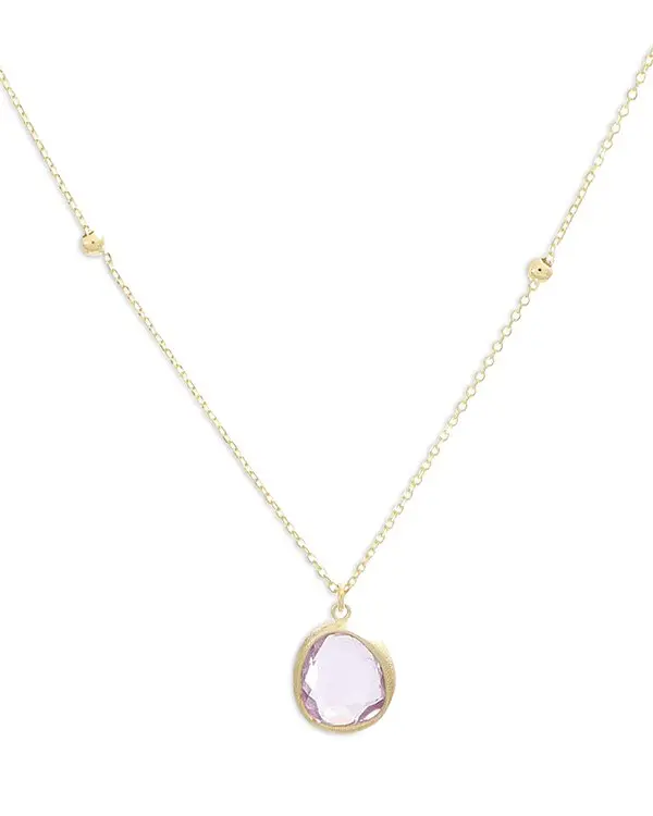 Bloomingdale'S Amethyst And 14k Yellow Necklace - Gold