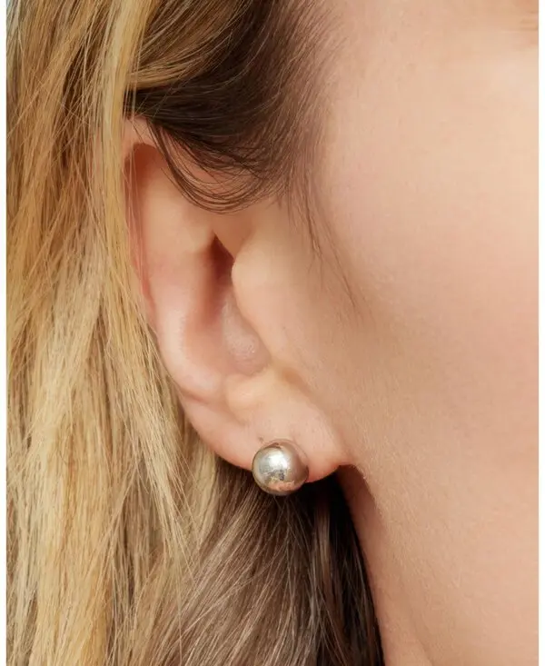 ORADINA Sterling Ball Stud Earrings