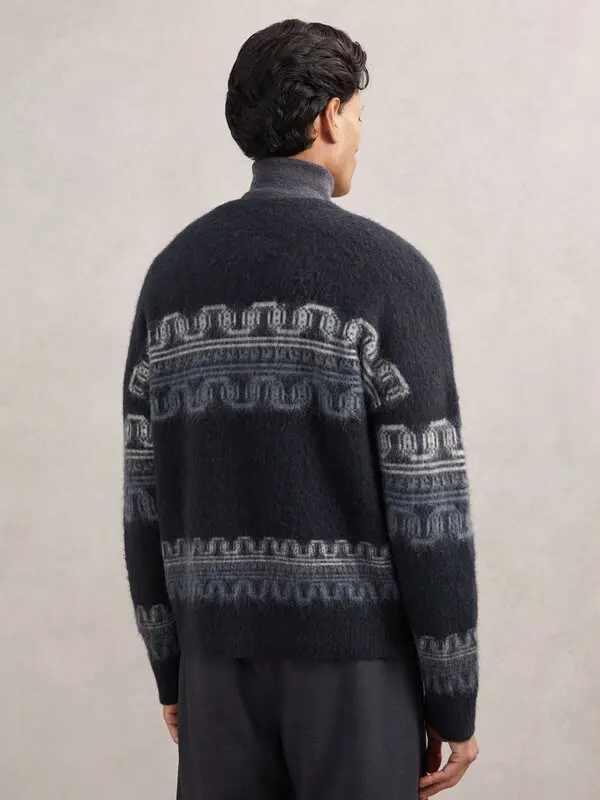 REISS Wool-alpaca Blend Fair Isle Jumper