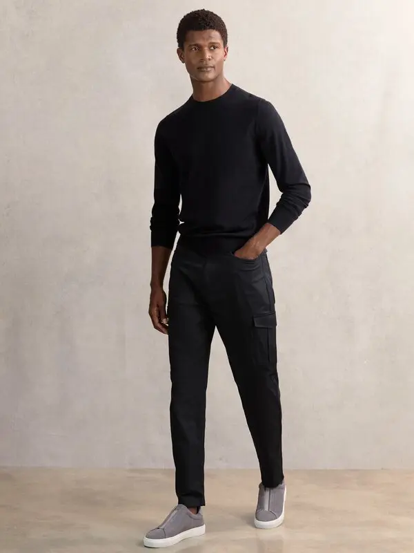 REISS Robinson Cotton-lyocell Cargo Trousers