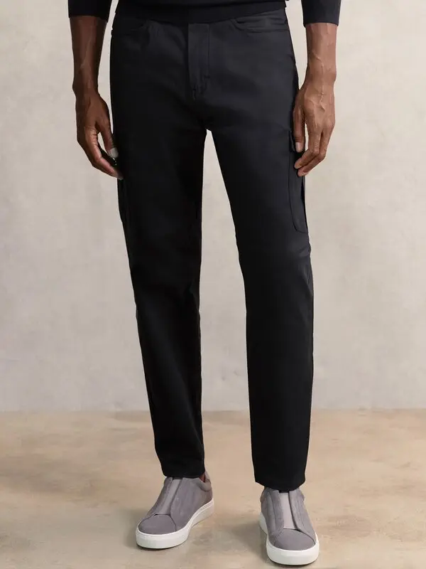 REISS Robinson Cotton-lyocell Cargo Trousers