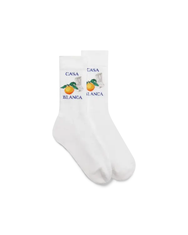 Casablanca Column Socks - Orange