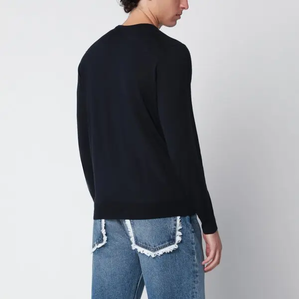 DRUMOHR Wool Crew-neck Sweater - Blue