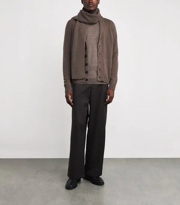 John Smedley Cashmere Shawl-collar Rockford Cardigan