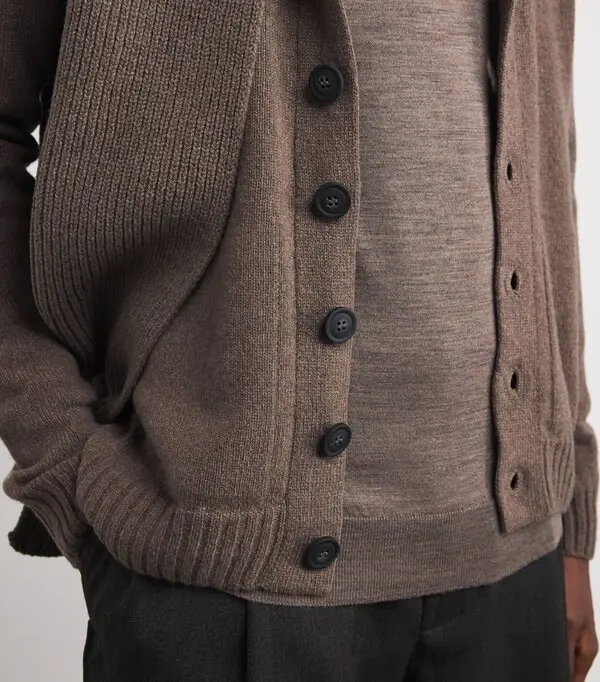 John Smedley Cashmere Shawl-collar Rockford Cardigan
