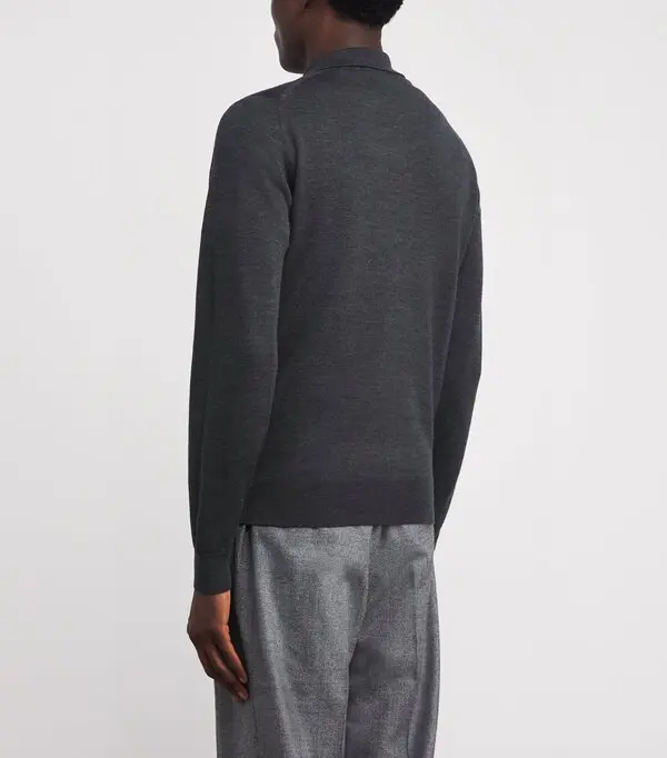 John Smedley Merino Wool Hybrid Overshirt - Grey