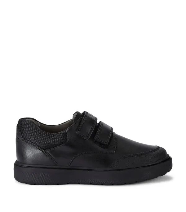 Geox Leather J Riddock Velcro Sneakers