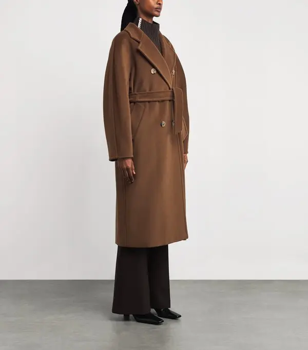 Max Mara Wool And Cashmere Belted Coat - Brown