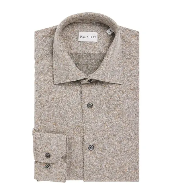 Pal Zileri Cotton-silk-blend Shirt - Grey