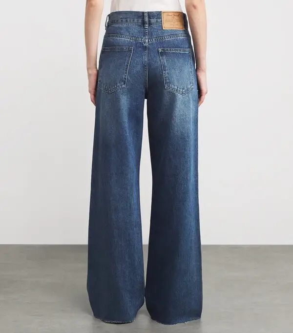 Sandro Embellished Straight Leg Jeans