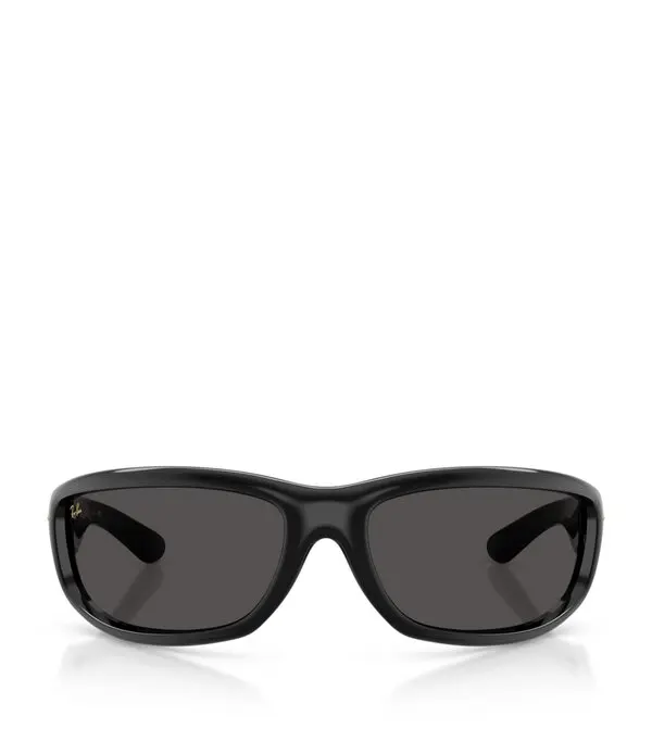 Ray-ban Nylon Ultra Wrap Next Generation Square Sunglasses - Black