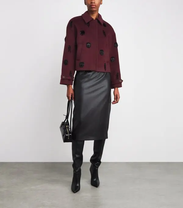 Simkhai Wool-blend Katya Jacket - Red