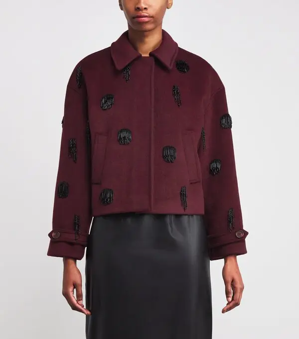 Simkhai Wool-blend Katya Jacket - Red