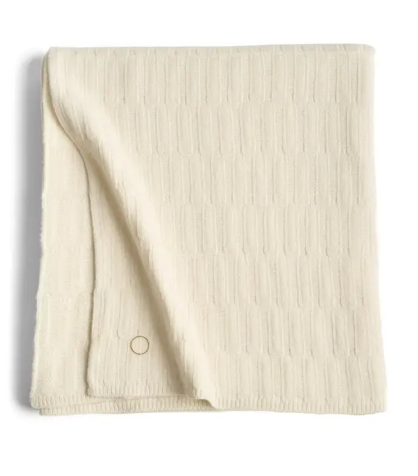 OYUNA X John Pawson Cashmere Lake Throw - Ivory