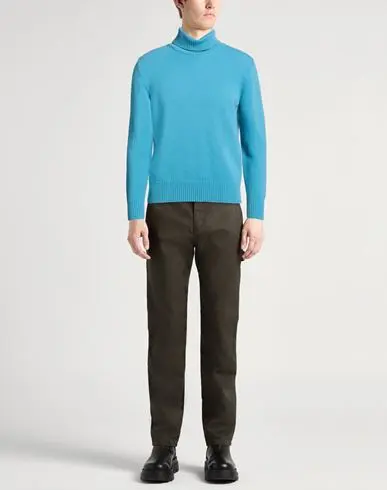 Herno Turtleneck Wool Sweater - Blue
