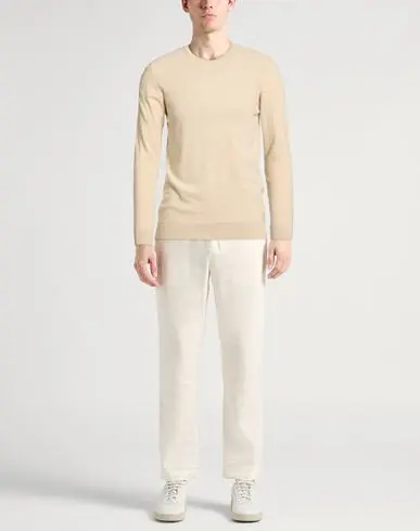 Crossley Lightweight Mélange Cashmere Crewneck Sweater - White