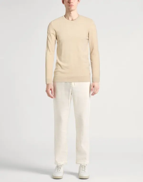 Crossley Lightweight Mélange Cashmere Crewneck Sweater - White