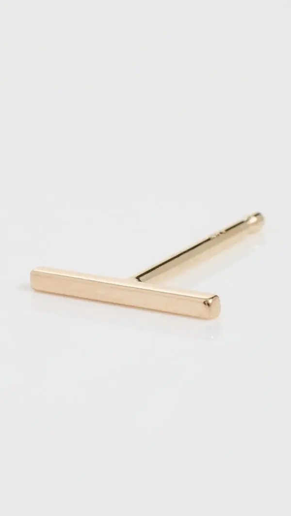 Zoe Chicco 14k Gold Thin Bar Single Stud Earring