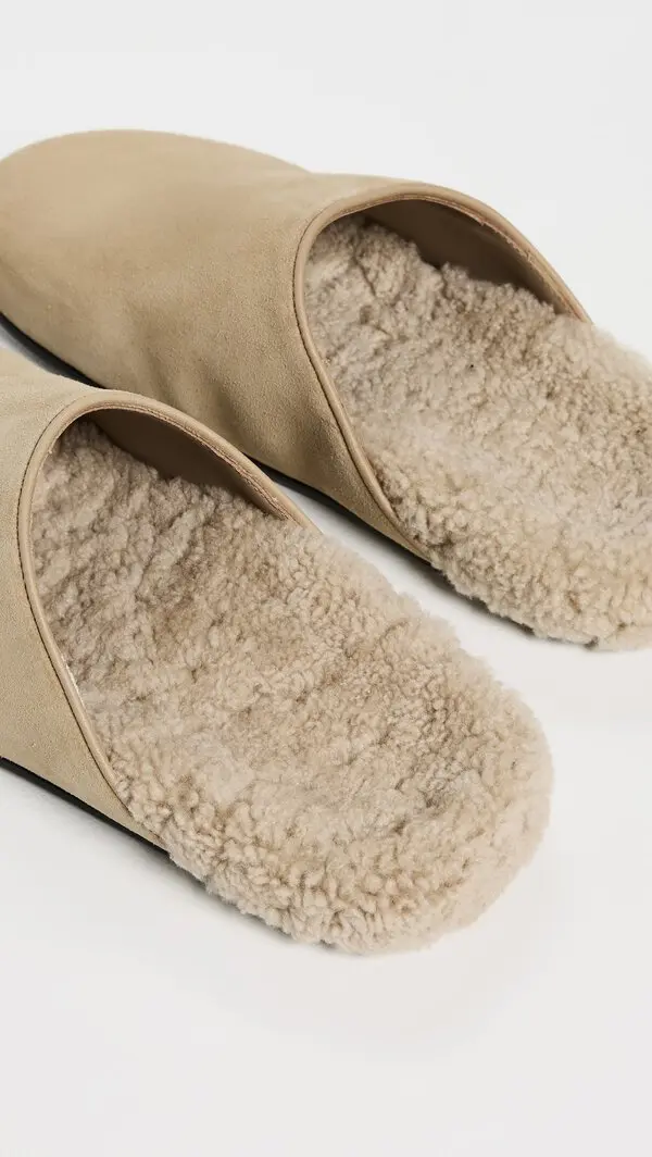 Jenni Kayne Shearling Ashby Clogs - Sand
