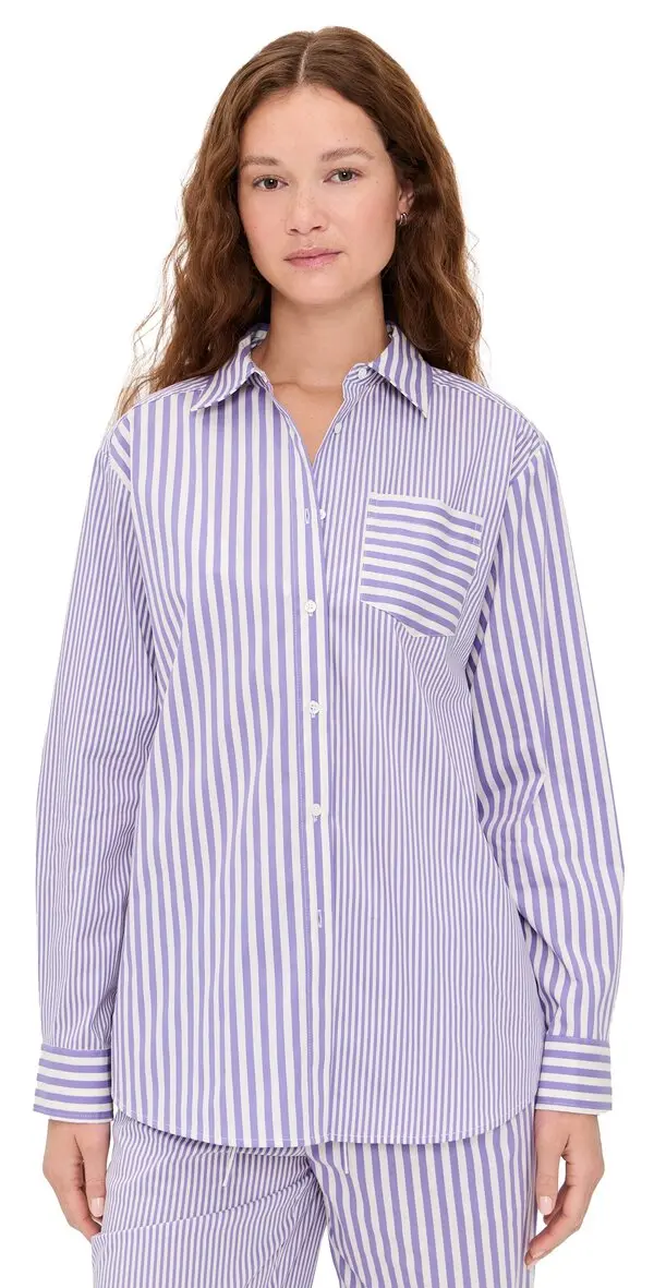 Solid & Striped The Avril Button Down - Ultra Violet