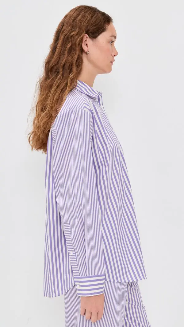 Solid & Striped The Avril Button Down - Ultra Violet