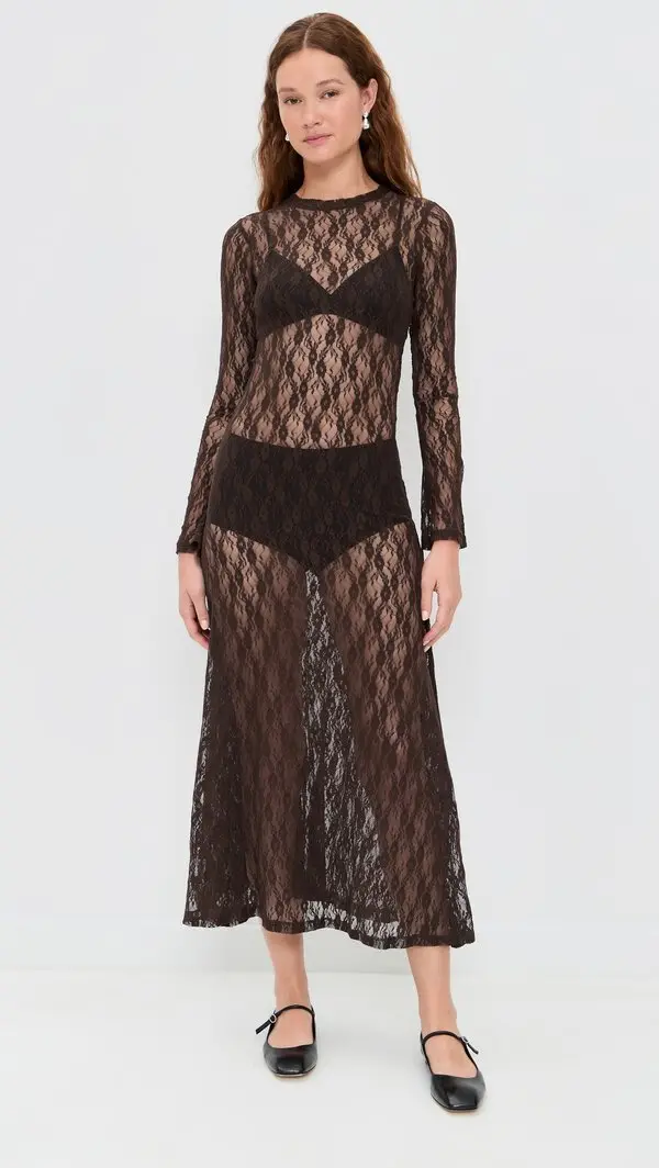 LE BOP Hattie Lace Maxi Dress