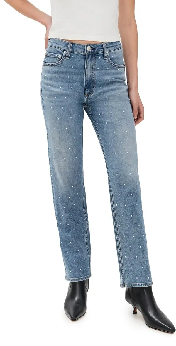 Rag & Bone Harlow Ankle Straight Jeans