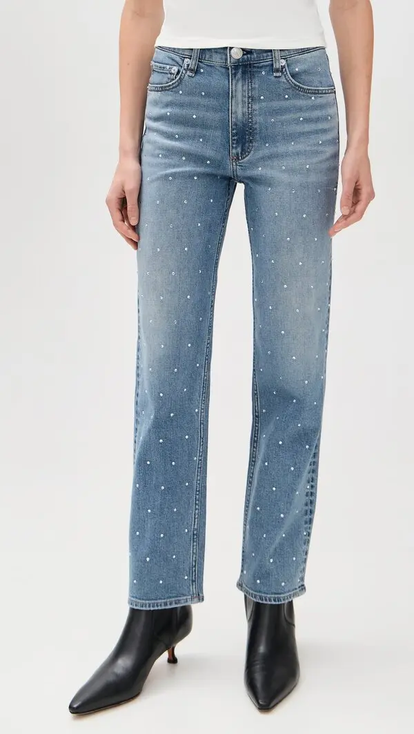 Rag & Bone Harlow Ankle Straight Jeans