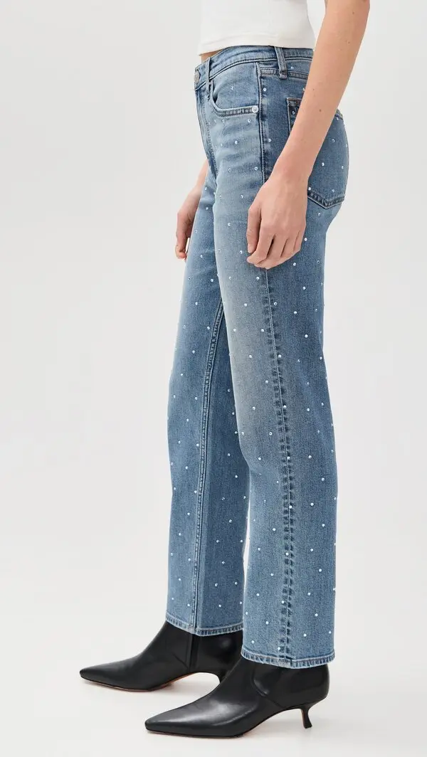 Rag & Bone Harlow Ankle Straight Jeans
