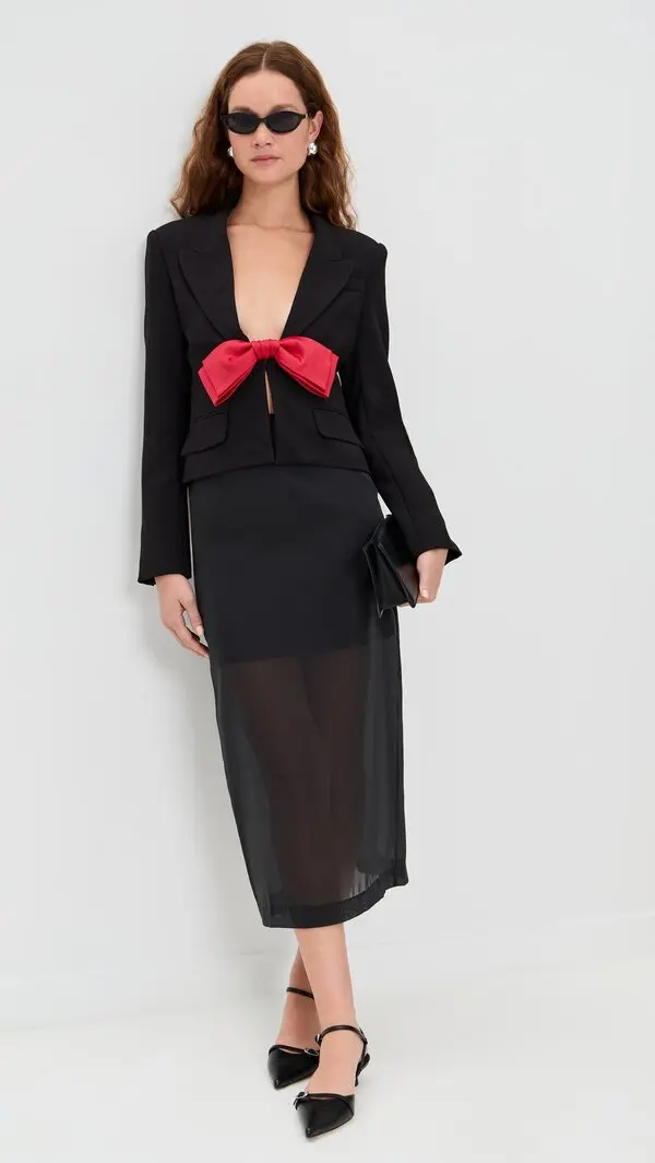 Bardot Dilone Bow Front Blazer