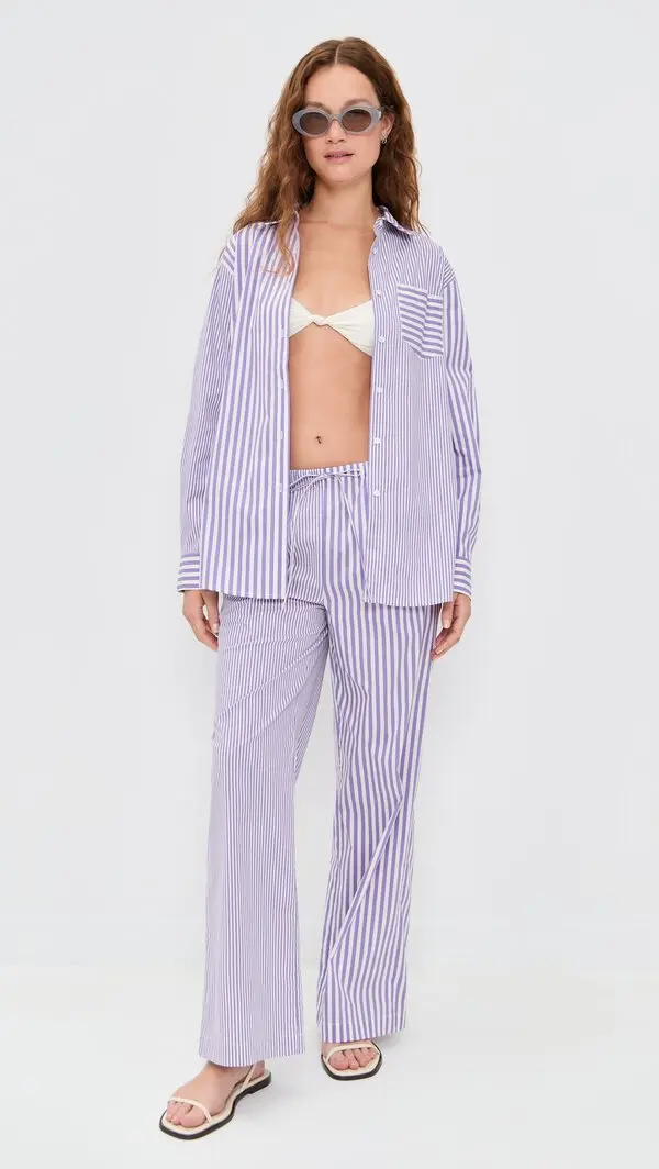 Solid & Striped Ashling Striped Poplin Pants