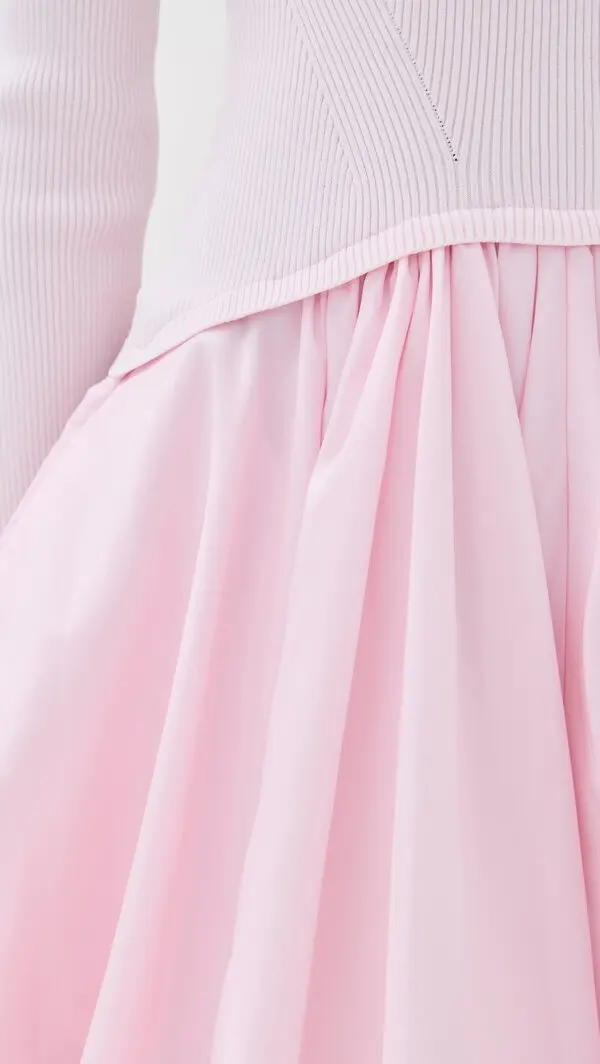 Simkhai Kenlie Long Sleeve Midi Dress - Blush