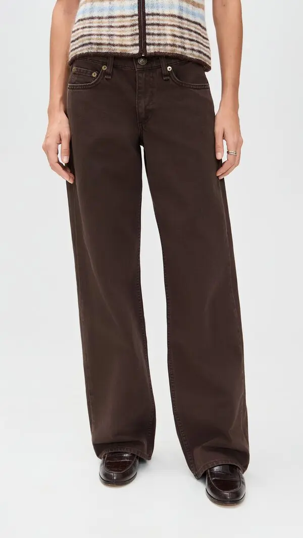 Rag & Bone Saige Low-rise Straight Jeans