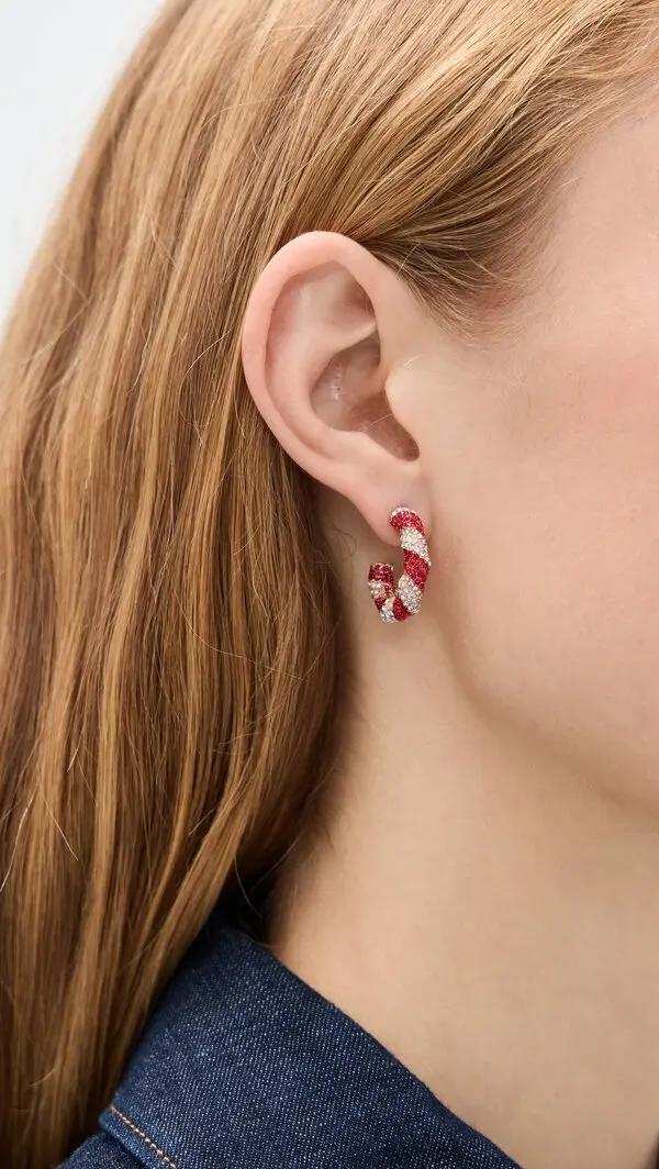 Baublebar Peppermint Hoop Earrings