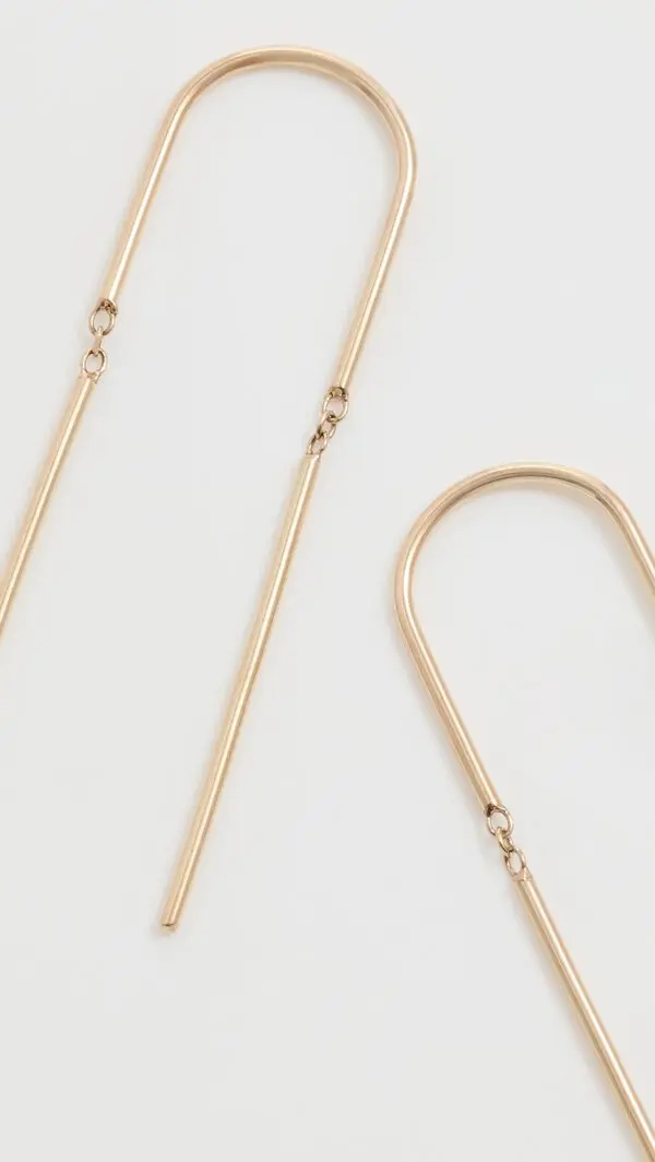 Zoe Chicco 14k Gold Wire Thread Through Earrings