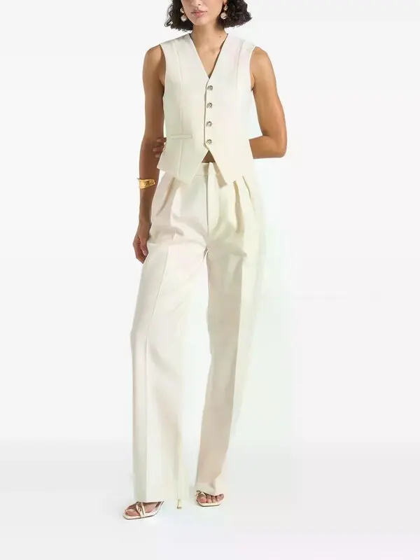 Manière De Voir Maniere De Voir Christine Tailored Belted Waistcoat - Neutrals