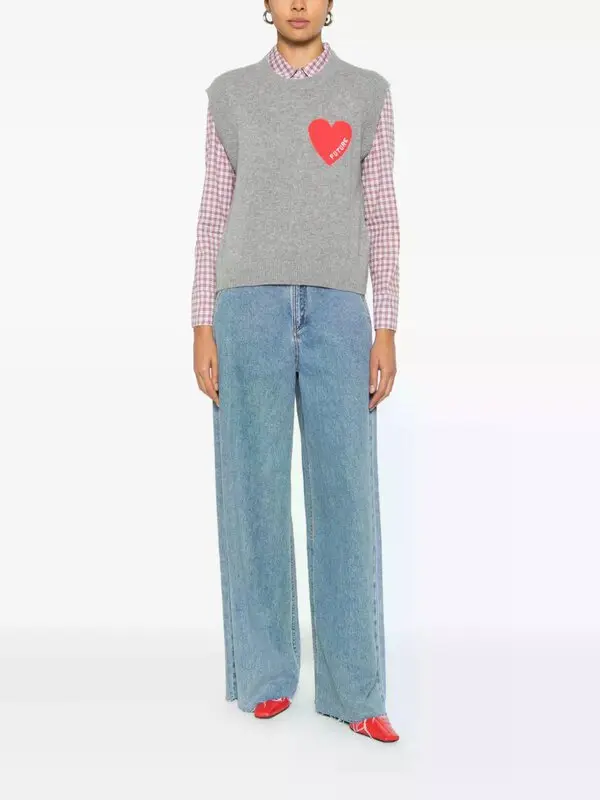 From Future Heart-motif Sleeveless Vest
