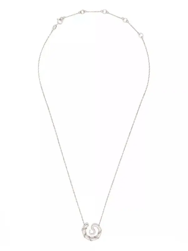 PANCONESI Serpant Twisted-pendant Necklace - Silver