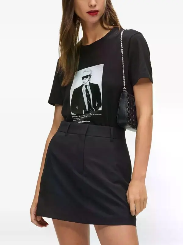 Karl Lagerfeld Portrait-print T-shirt