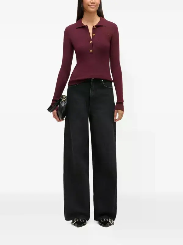 GANNI Buttoned Collar Knitwear