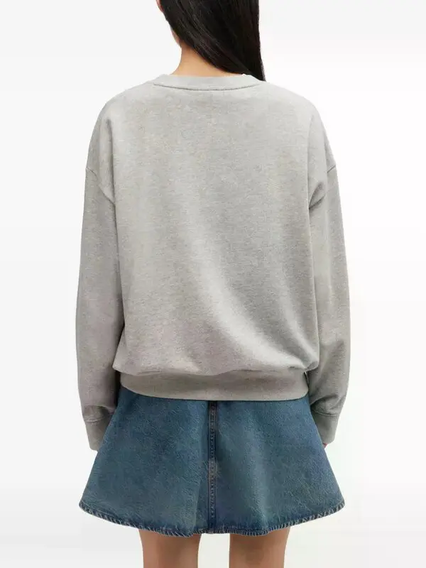 GANNI Organic Cotton Graphic Print Sweatshirt