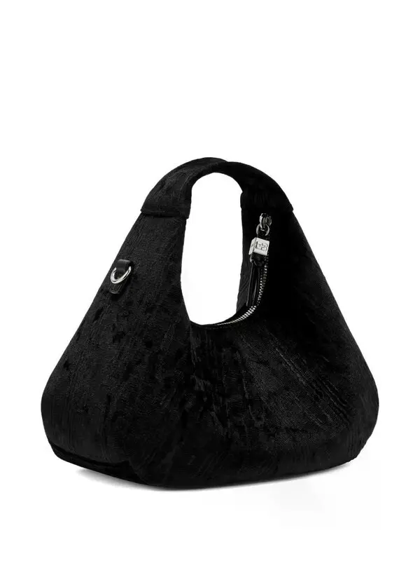 GANNI Mini Logo-detail Chain Tote Bag - Black