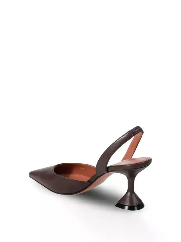 Amina Muaddi 70mm Holli Slingback Pumps
